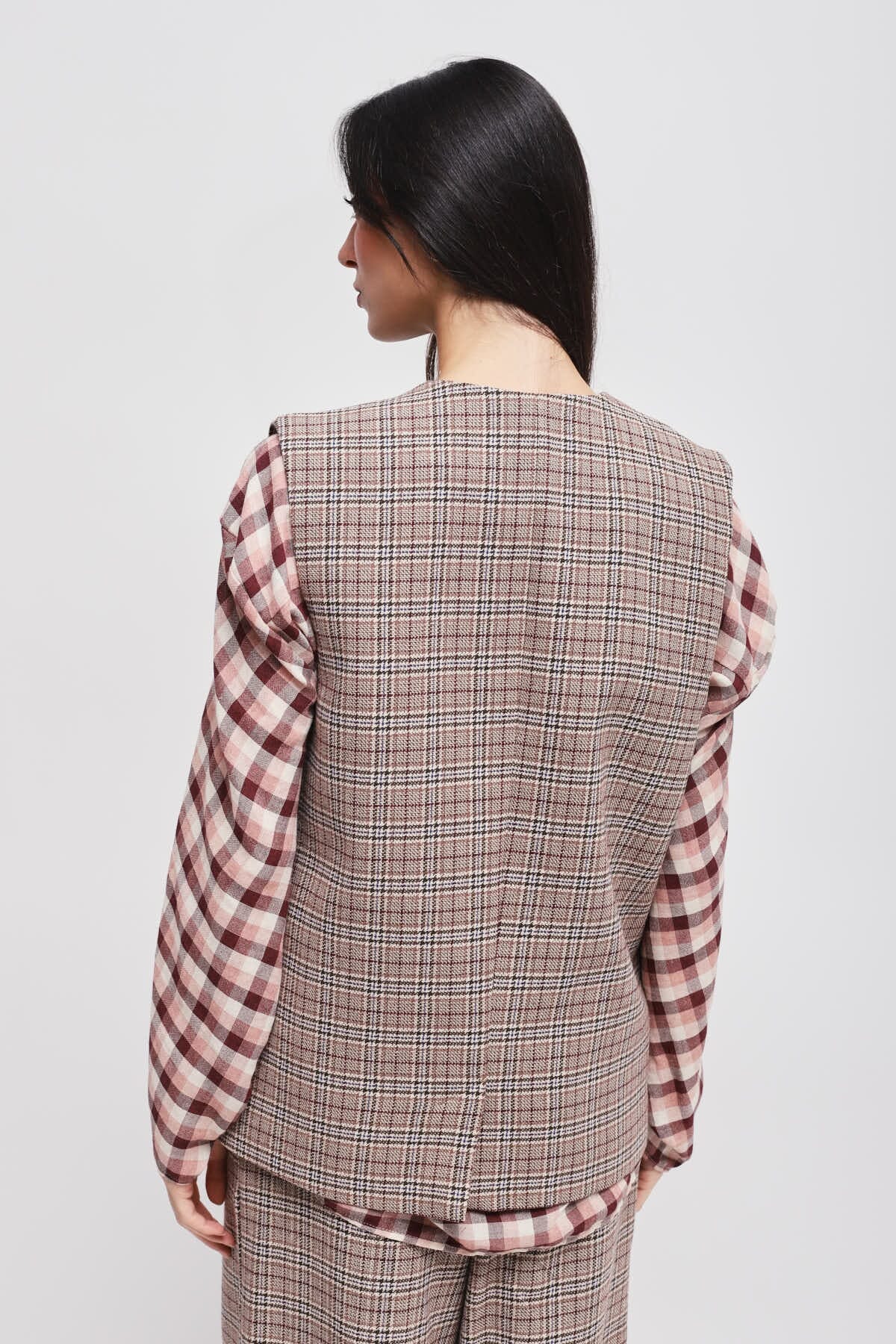 Maryley Check Vest - Signature Clothes Life Smiles